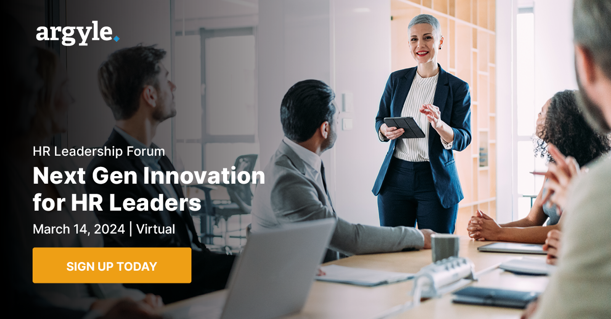 Next Gen Innovation for HR Leaders - Argyle Executive Forum Events