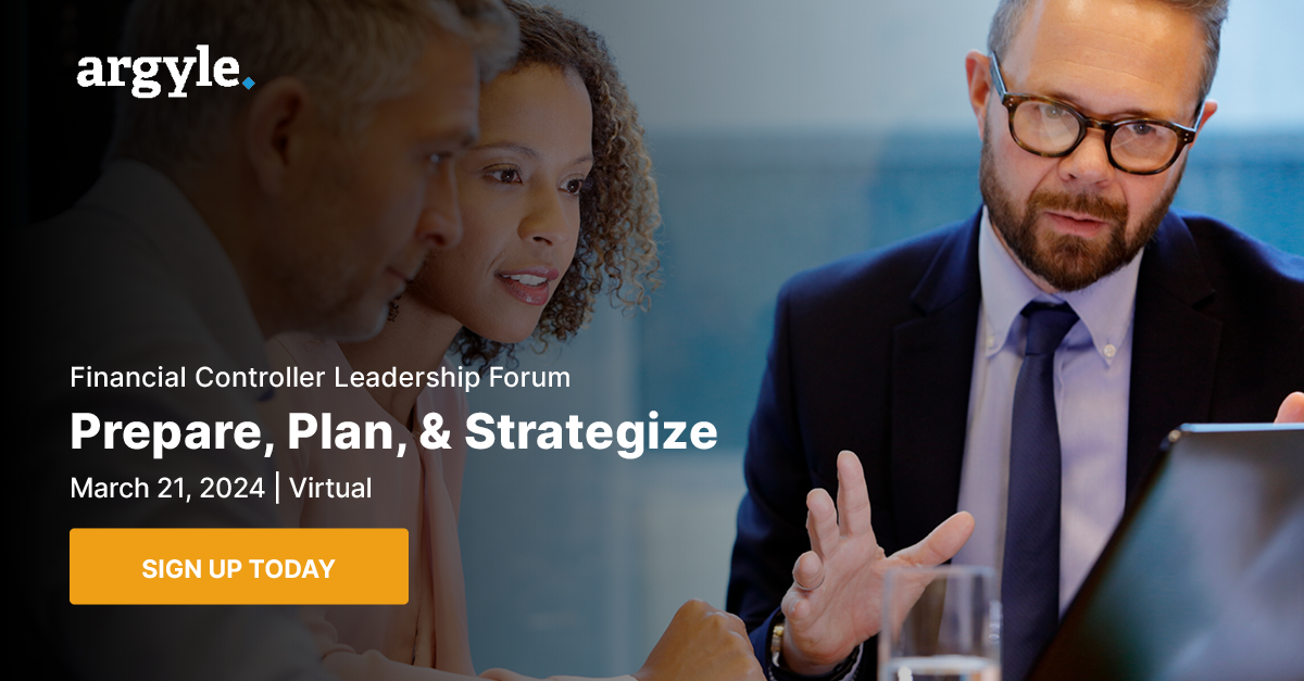 Evolving Role of Financial Controllers - Argyle Executive Forum Events