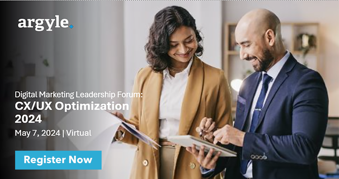 CX/UX Optimization 2024 - Argyle Executive Forum Events